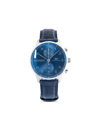 IWC montre Portugieser Chronograph 41 mm - Bleu