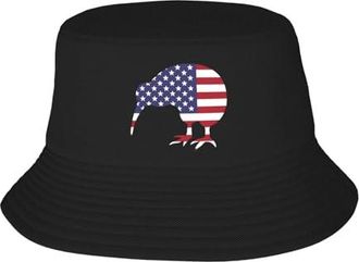 Generic Chapeau De Godet Oiseau Kiwi Nouvelle-Z&eacute;lande Drapeau Am&eacute;ricain Chapeau De P&ecirc;che Respirant &Eacute;t&eacute; Bonnet De Soleil, pour De P&ecirc;che, La Randonn&eacute;e, Le Campi