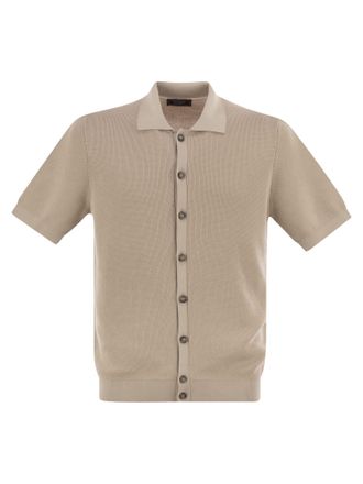 PESERICO Cardigan de polo peserico en fil de coton pur