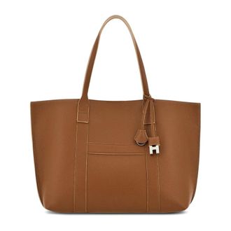 Hogan Femme, Sacs, Brun, Taille: ONE Size Script Shopping Bag