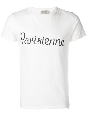 Maison Kitsuné t-shirt Parisienne - Blanc