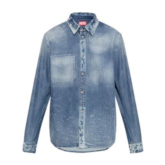 Diesel D-Simply Shirt - - Shirts - Herren - Blau - M