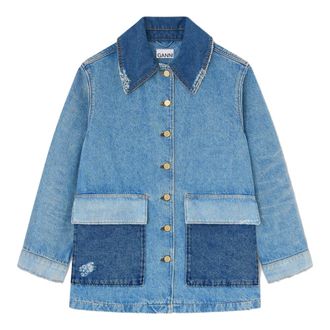 Ganni Damen, Jacken, Blau, 2XS/XSGr&ouml;&szlig;e