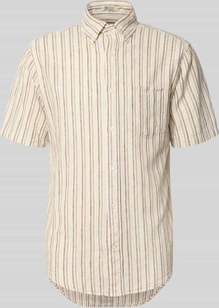 GANT Slim Fit Leinenhemd mit Brusttasche