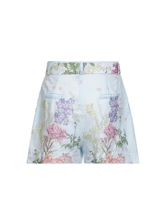 Charo Ruiz Ibiza Womens Shorts Pansy Light Blue Cotton