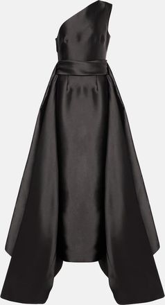 Solace London One-Shoulder-Robe aus Twill