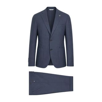 Manuel Ritz Single Breasted Suits - - Suits - Herren - Blau - 2XL