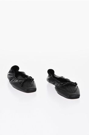 ARMARIUM Nappa Leather Ballet Flats CAMILLA with Square Toe size 36