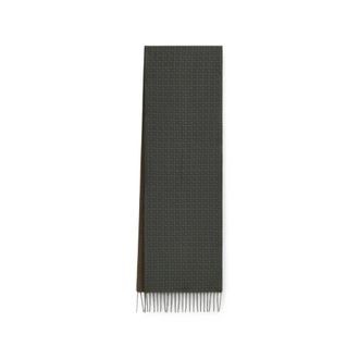 Ferragamo Double-face Micro-pattern Scarf - - Accessories - Herren - Gr&uuml;n - ONE SIZE