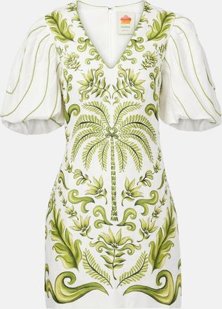 Farm Rio Minikleid Milani Off-White aus Leinen