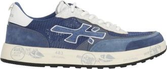 Premiata Homme, Chaussures, Bleu, Taille: 44 EU Nous 8067 Appliqu&eacute; Panelled Baskets