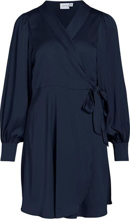 Vila Vienna Ravenna L/S Short WRAP Dress-NOOS