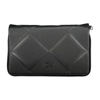 Calvin Klein Femme, Sacs, Noir, Taille: ONE Size Sac &agrave; Bandouli&egrave;re Noir pour Femme avec D&eacute;tails Contrast&eacute;s