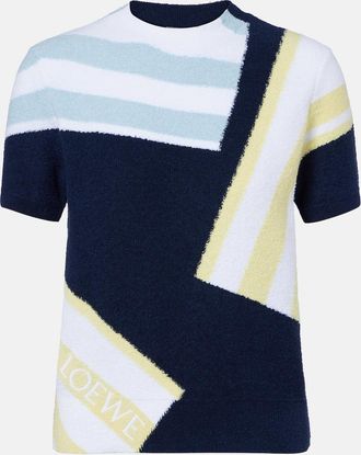 Loewe Pull en coton m&eacute;lang&eacute; &agrave; rayures