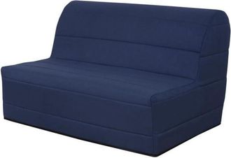 Les Tendances Banquette BZ 140x190 - Tissu bleu marine - MELISSA