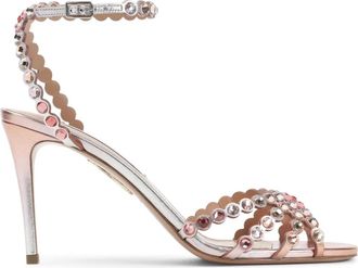 Aquazzura Femme, Chaussures, Rose, Taille: 38 1/2 EU Tequila Sandal
