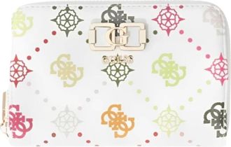 Guess Femme, Accessoires, Blanc, Taille: ONE Size Emelie Logo Slg Med Compagnon