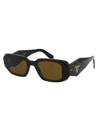 Prada Womens Sunglasses 0pr 17ws Black-Yellow Marble Acetate Black/yellow