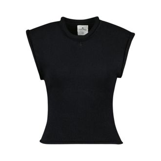 Courr&egrave;ges Hauts sans manches - Femme - Tops - Noir - Taille: 42 FR