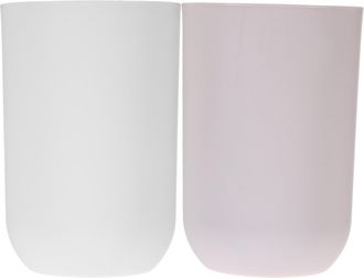 Lurrose 2 St&uuml;ck Pack Wiederverwendbare Zahnb&uuml;rstenbecher und Mundsp&uuml;lbecher aus Bruchfestem Kunststoff Leicht und Tragbar Bpa Frei f&uuml;r Badezimmer und Reisen