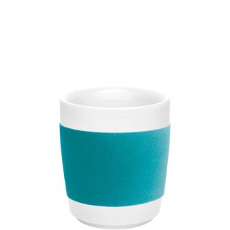Kahla 394601A26076C touch! Obertasse 0,28 l ohne Henkel ocean green | Macchiatobecher mit Samt Banderole