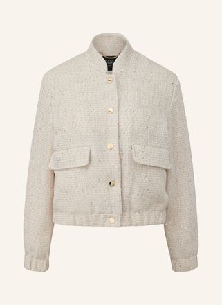 s.Oliver Black Label S.Oliver Black Label Tweed-Blouson Mit Pailletten beige