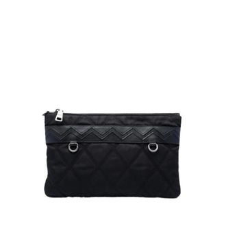 Prada Pre-owned Quilted Nylon Clutch - - Pre-owned - Damen - Schwarzk - ONE SIZE