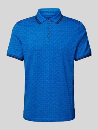 Michael Kors Regular Fit Poloshirt mit Allover-Label-Muster Modell GREENWICH