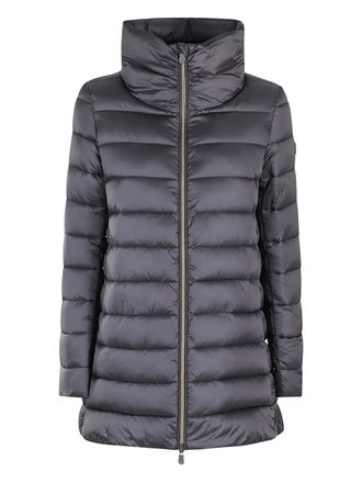 Save The Duck Wattierte Lydia Jacke mit Stehkragen - Grau