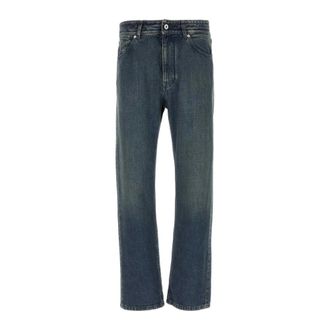 Jil Sander Homme, Jeans, Bleu, Taille: W33 Pantalon en denim coupe droite