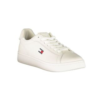 Tommy Hilfiger Lace-Up Logo Sneaker - White