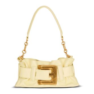 Balmain Femme, Sacs, Jaune, Taille: ONE Size Mini Sac Bandouli&egrave;re Anthem