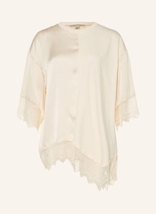 AllSaints Allsaints Blusenshirt Lenny Im Materialmix beige