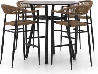 Manifesto Furniture Manifesto Belpasso/Tritoni &oslash; 110 cm Gartenbar-Set 5-teilig stapelbar