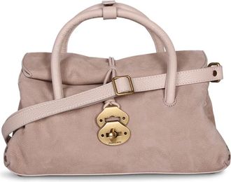 Zanellato Femme, Sacs, Beige, Taille: ONE Size Sac &agrave; main en cuir souple avec poign&eacute;e sup&eacute;rieure