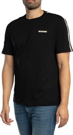 Emporio Armani T-Shirt Mit Logostreifen, Schwarz