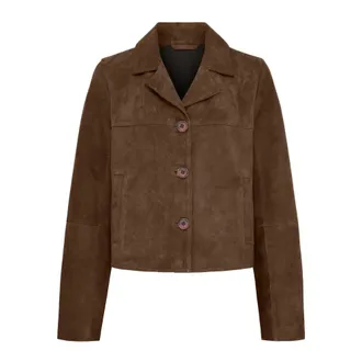 BTF-CPH Sonja Wildlederjacke - - Jackets - Damen - Braun - 3XL