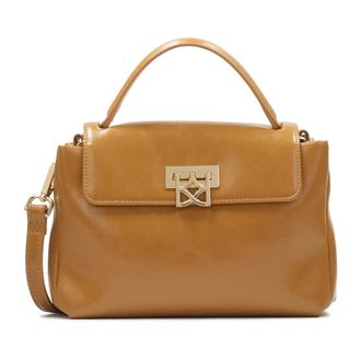 Kazar Hellbraune Ledertunk Handtasche - - Bags - Damen - Braun - ONE SIZE