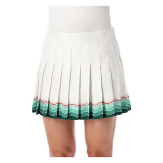 Casablanca Femme, Jupes, Multicolore, Taille: 36 FR Jupe Mini Pliss&eacute;e Vagues Montagne