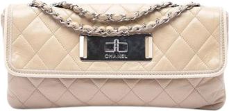 Chanel Sac bandouli&egrave;re vintage doccasion - Femme - Pre-owned - Beige - Taille: ONE Size