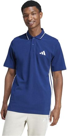 adidas Mens Essentials 3-Streifen Piqu&eacute; Poloshirt Dark Blue/White 3XL