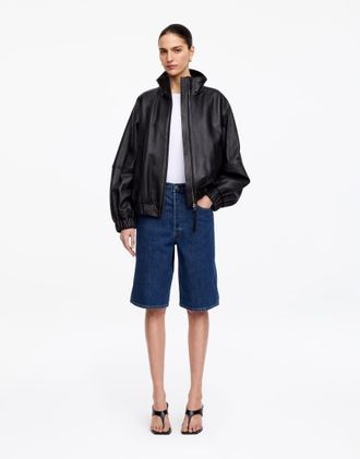 Arket Short ample en jean - Bleu moyen d&eacute;lav&eacute;