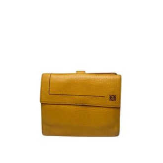 Loewe Portefeuille en cuir Pre-owned - Femme - Pre-owned - Jaune - Taille: ONE Size