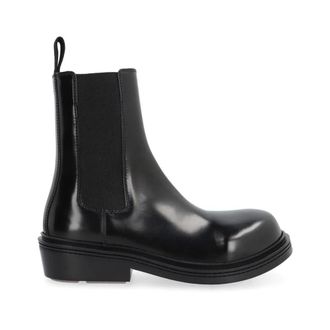 Bottega Veneta Femme, Chaussures, Noir, Taille: 38 EU Bottines &agrave; talon bloc avec panneaux &eacute;lastiques