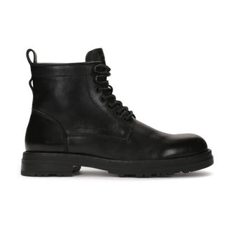 Kazar Schwarze Stiefel mit Rei&szlig;verschluss und Einfassung - - Shoes - Herren - Schwarzk - 44 EU