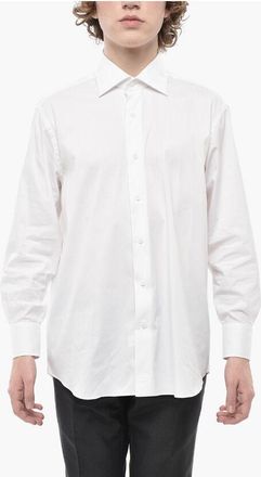 Alessandro Gherardi Cotton Poplin Shirt with French Collar size 41