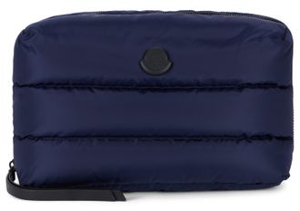Moncler Mens Padded Beauty Case Caradoc Blue Polyamide Wash Bags