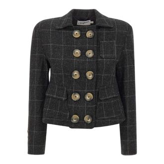 Vaquera Blazer court en Melton - Femme - Manteaux - Noir - Taille: 40 FR
