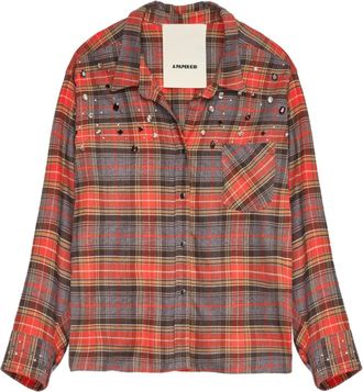 A Paper Kid haut à carreaux - Rouge