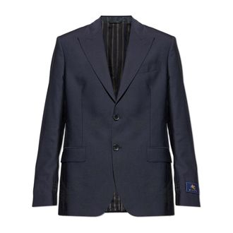Etro Wollblazer mit einfachem R&uuml;ckenschlitz - - Jackets - Herren - Blau - XL